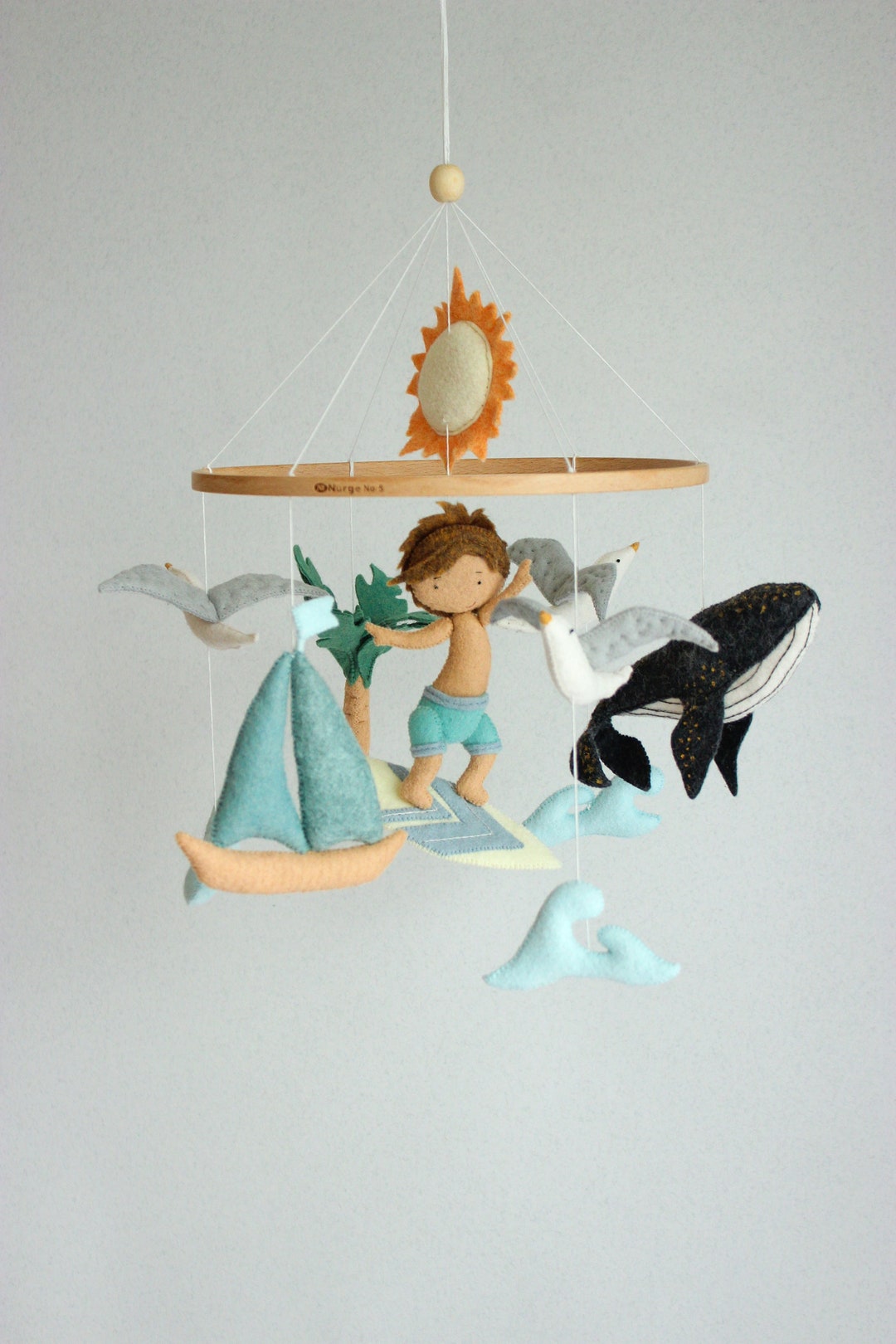 Surf Baby Mobile, Ocean Baby Mobile, Beach Baby Mobile - Etsy