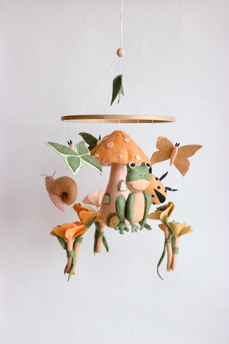 Fairytale Mobile, Fairy Garden Mobile, Mushroom Mobile, Butterfly ...
