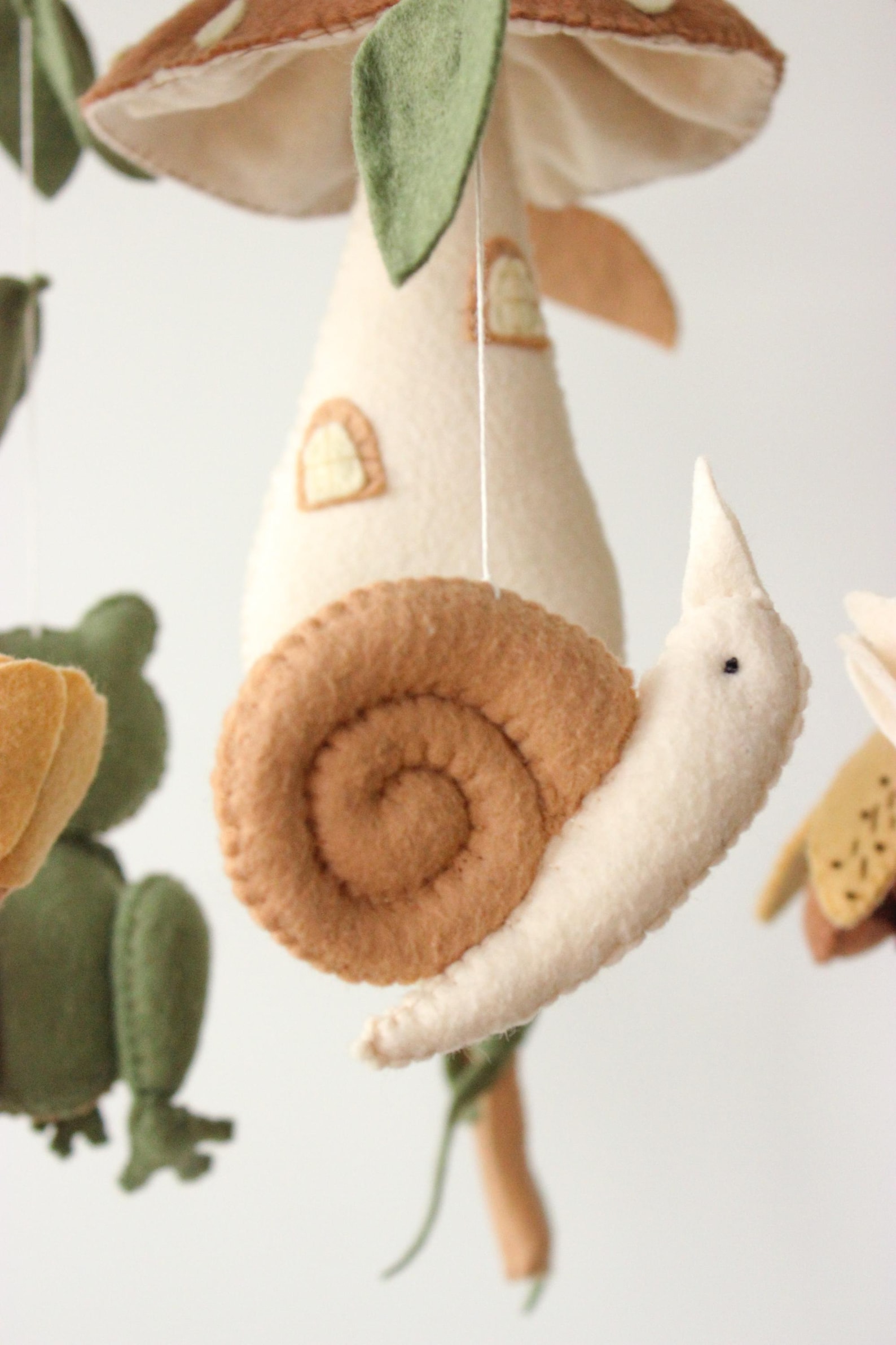 Fairy Garden Mobile, Mushroom Mobile, Woodland Insect Mobile, Fairytale ...