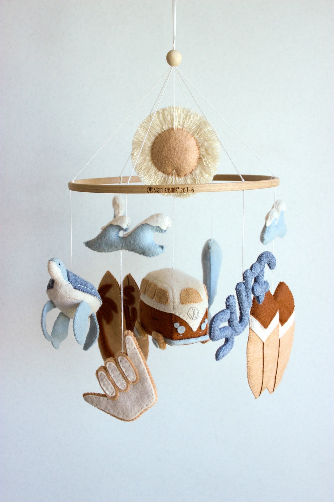 Surf Baby Mobile, Beach Baby Mobile, Boho Baby Mobile - Etsy