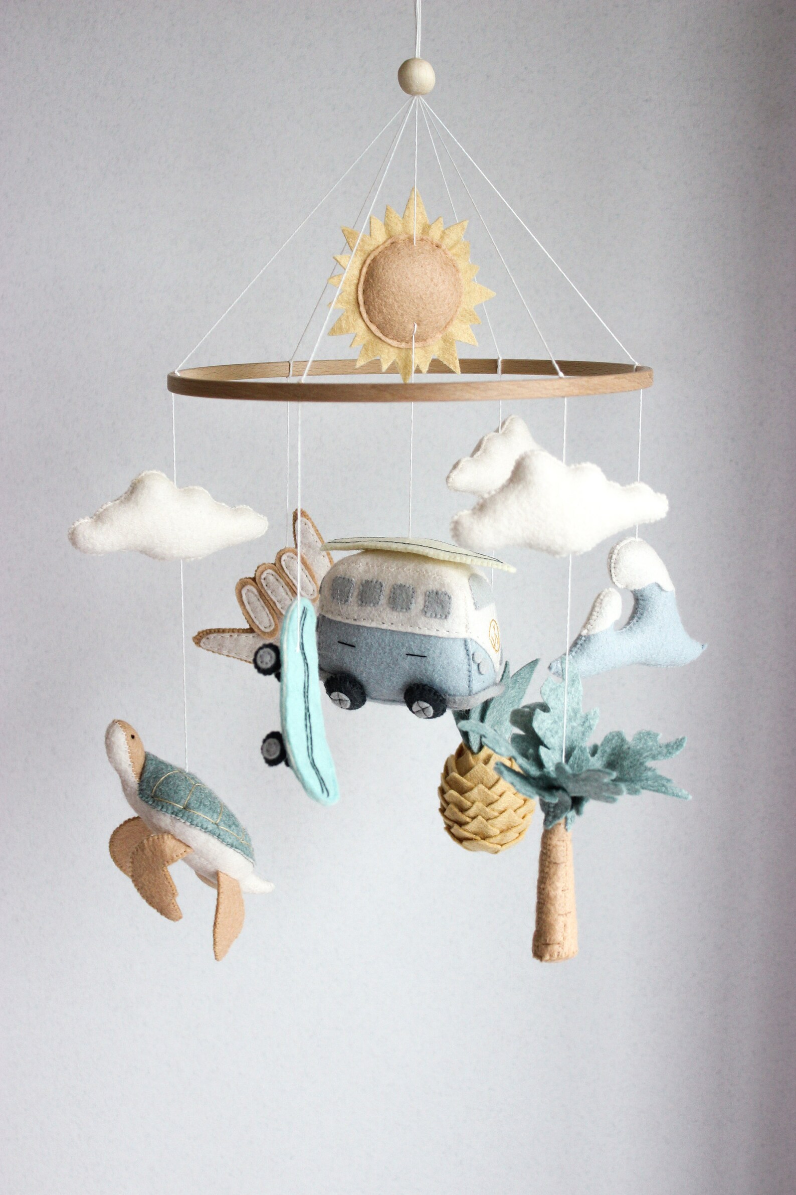 Beach Baby Mobile, Surf Baby Mobile, Skateboard Nursery - Etsy