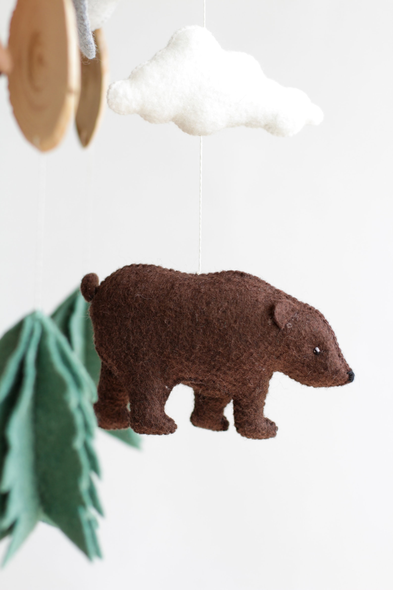 Woodland Baby Mobile Pine Tree Mobile Owl Nursery Mobile - Etsy