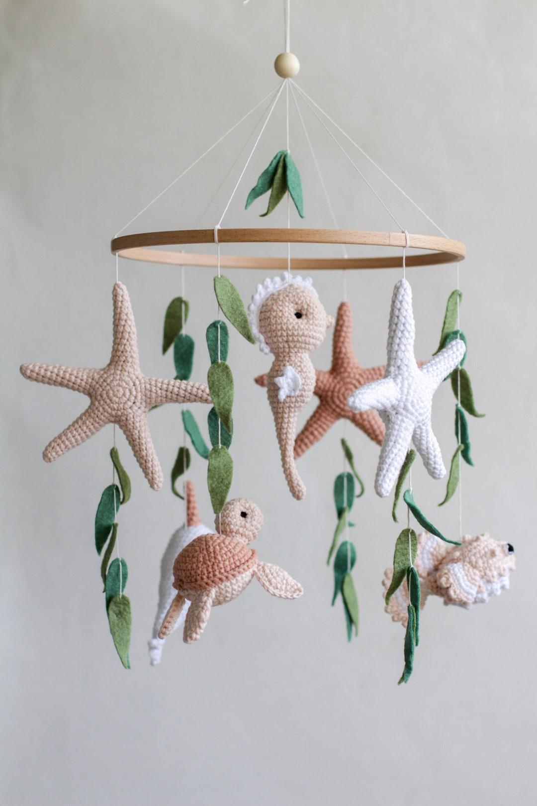 Ocean Baby Mobile. Nautical Baby Mobile. Ocean Baby Mobile With Turtle ...