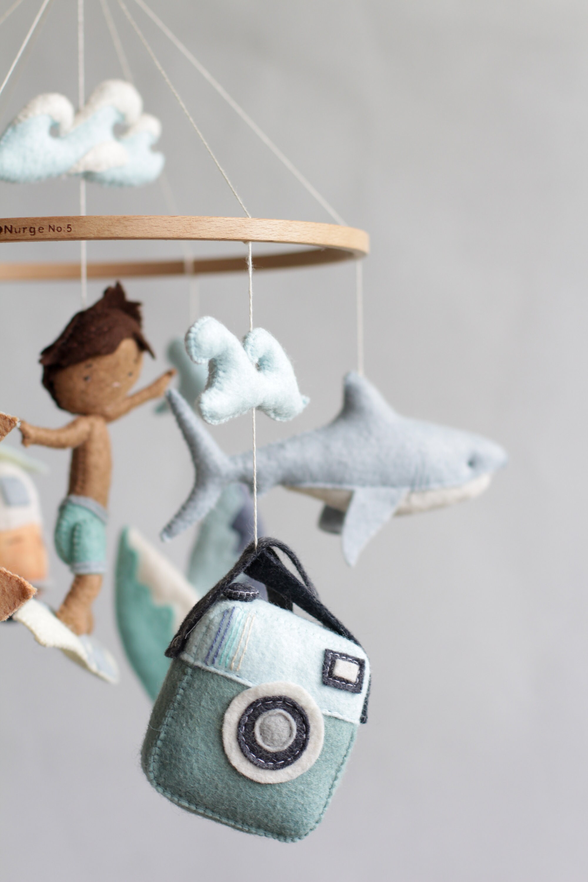 Surf Baby Mobile, Beach Baby Mobile, Surfer Boy Mobile - Etsy