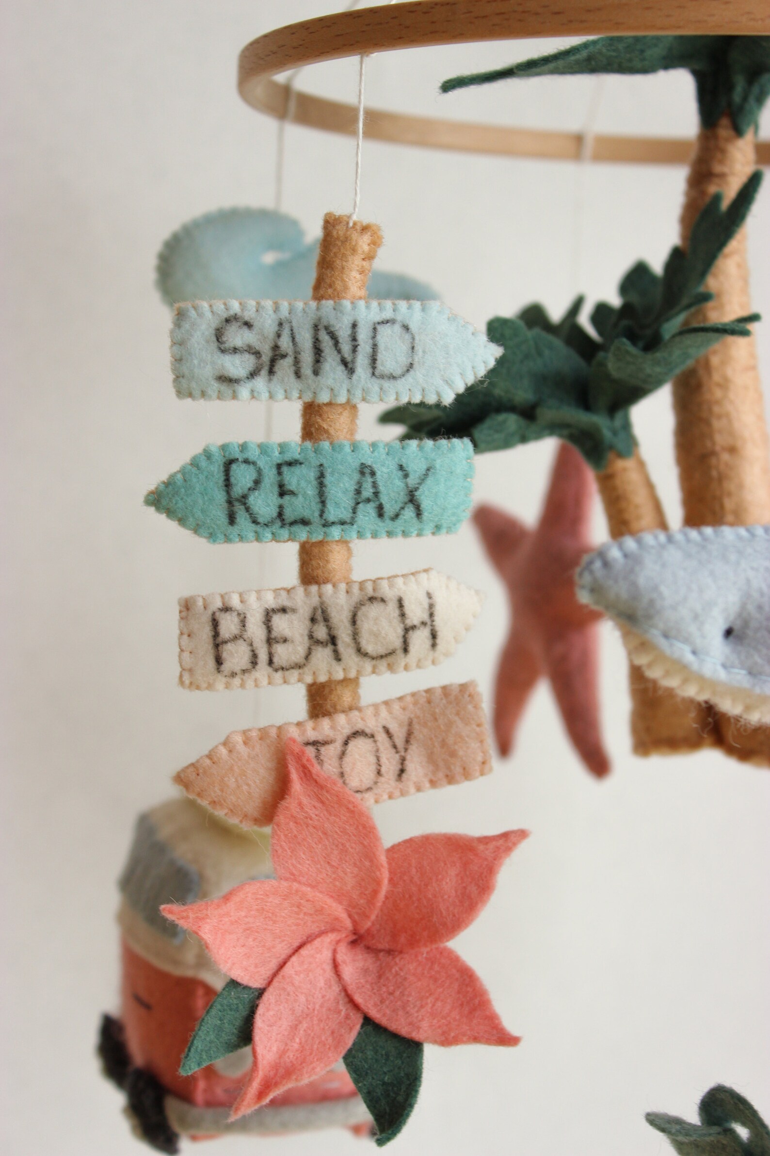 Surf Baby Mobile, Beach Baby Mobile, Vw Bus Decor, Twins Nursery Decor ...