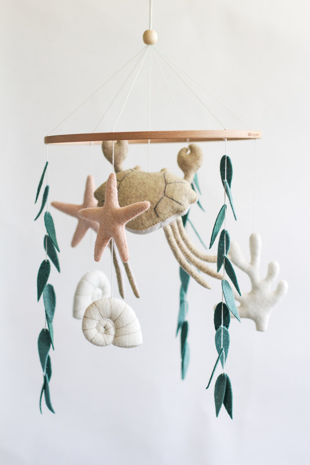 Beach Baby Mobile, Ocean Baby Mobile, Crab Nursery Mobile - Etsy