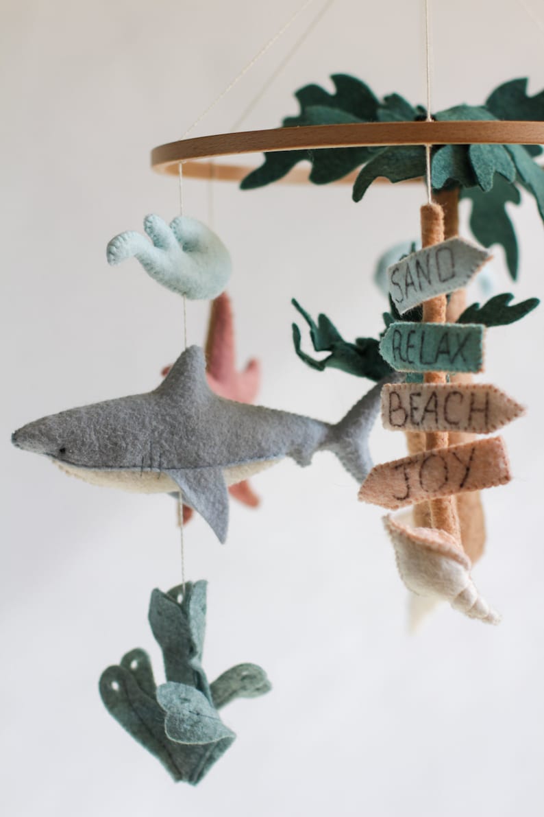Surf Baby Mobile, Ocean Baby Mobile, Beach Nursery Mobile - Etsy