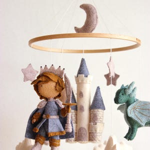 Dragon Baby Mobile, Castle Baby Mobile, Knight Baby Mobile, Dragon ...