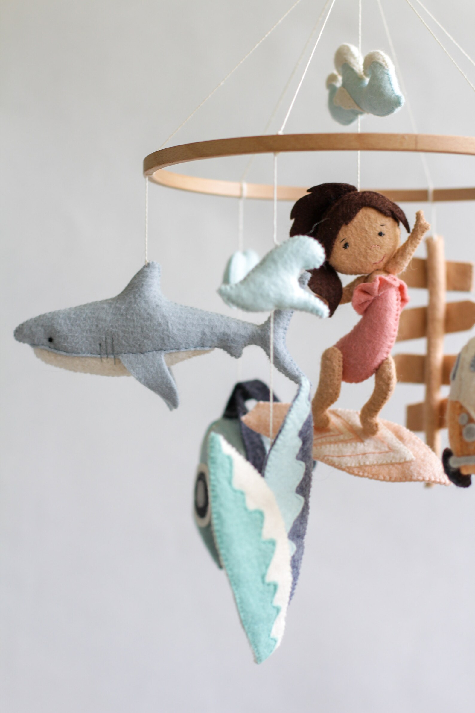 Surf Baby Mobile Surfboard Mobile Beach Baby Mobile - Etsy