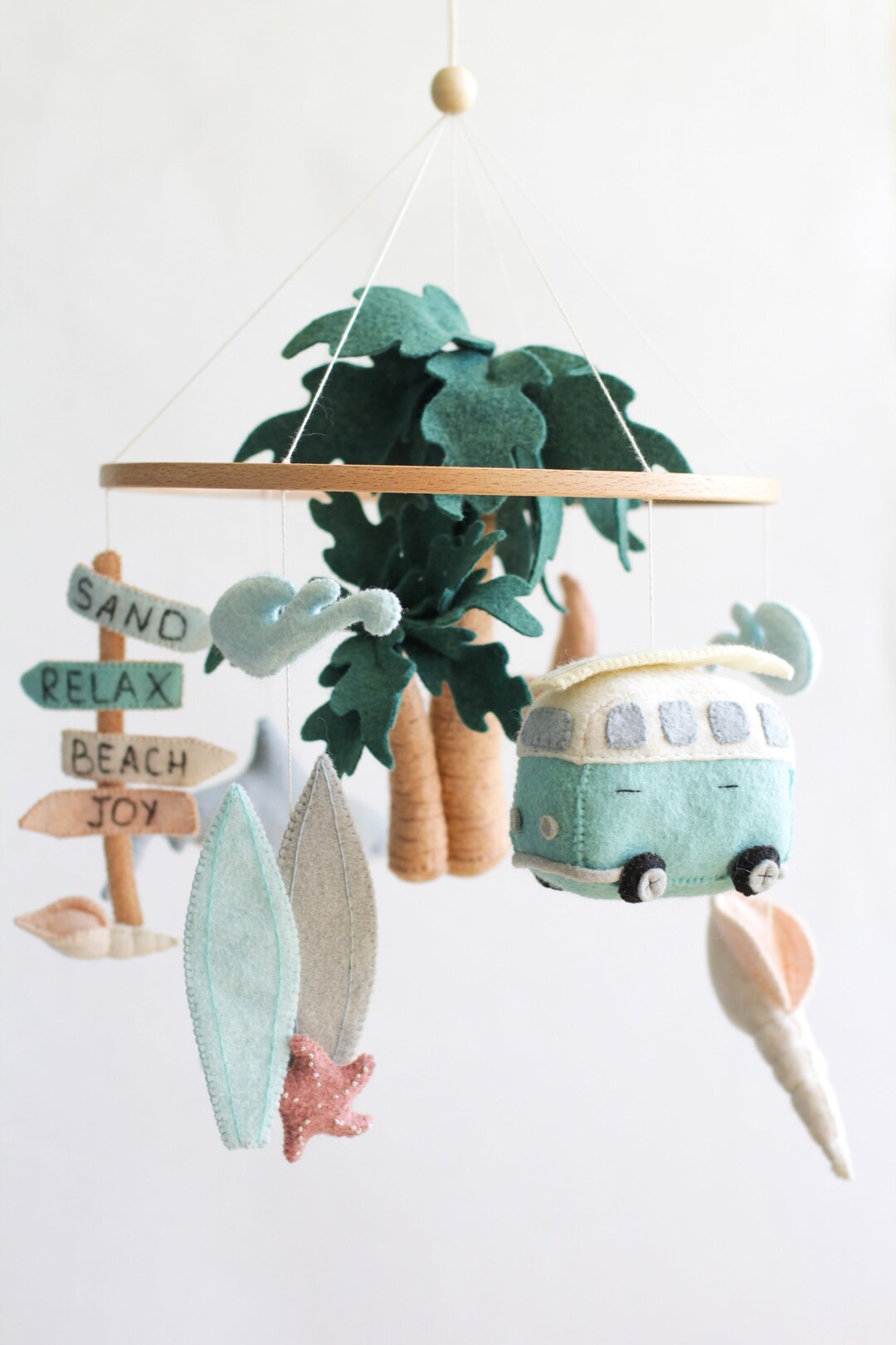 Beach Baby Mobile, Ocean Baby Mobile, Surfing Baby Mobile - Etsy