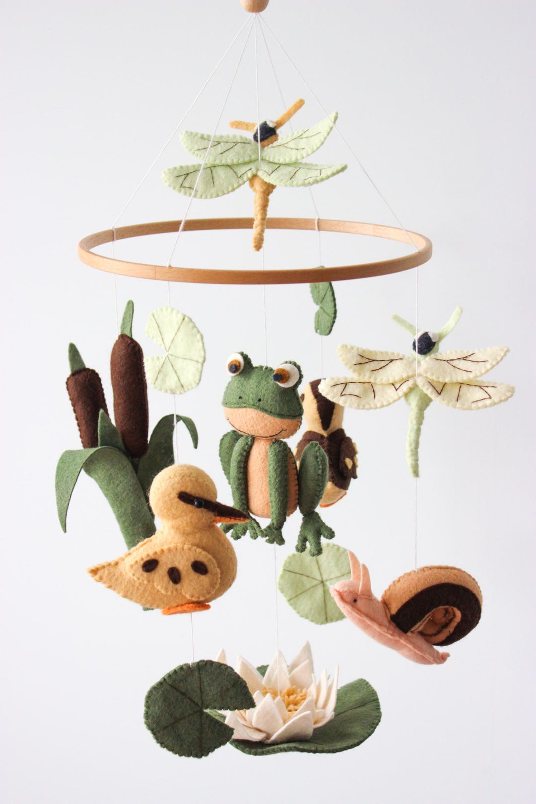 Duck Baby Mobile, Pond Baby Mobile, Frog Baby Mobile, Lake Nursery ...