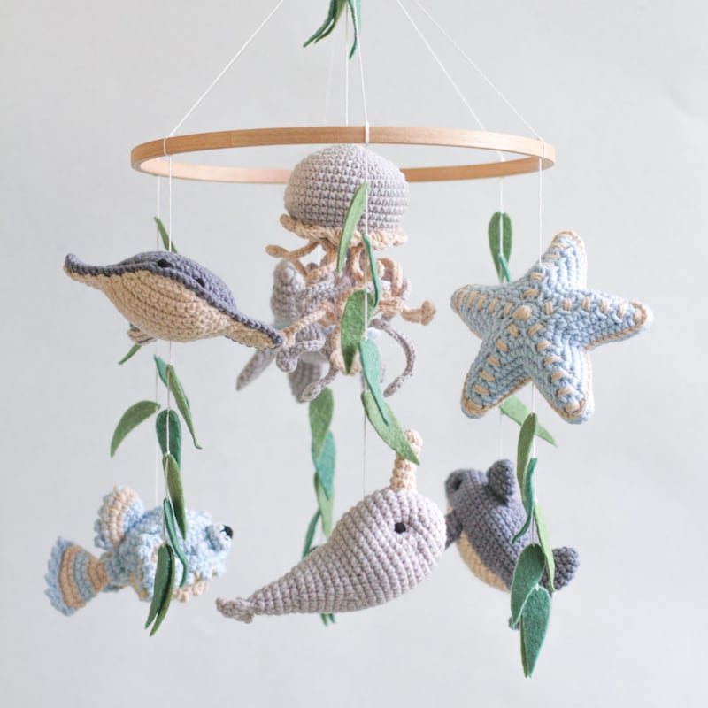 Sea Creatures Mobile - Etsy