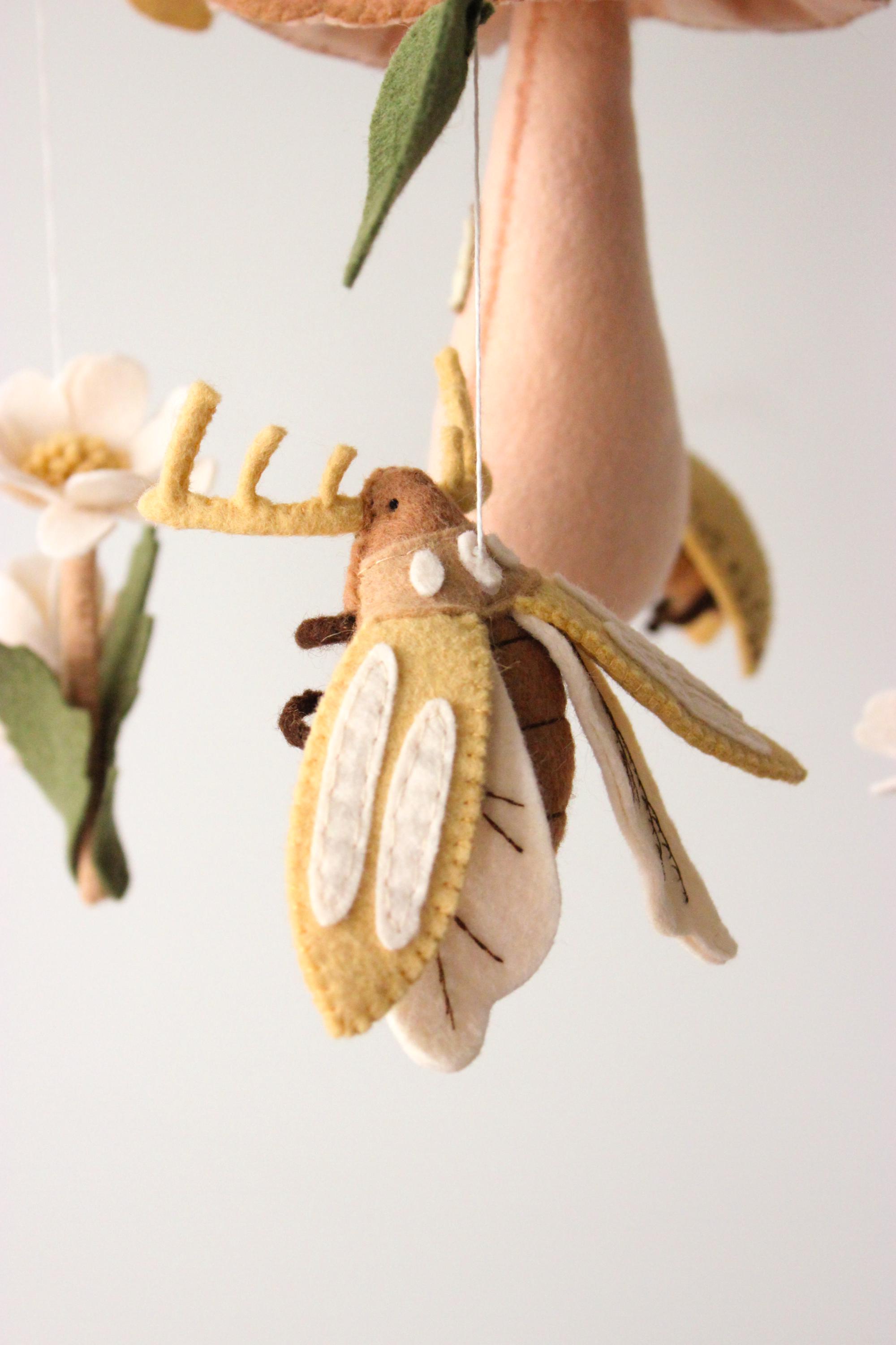 Insect Baby Mobile, Garden Bugs Mobile, Enchanted Forest Mobile ...