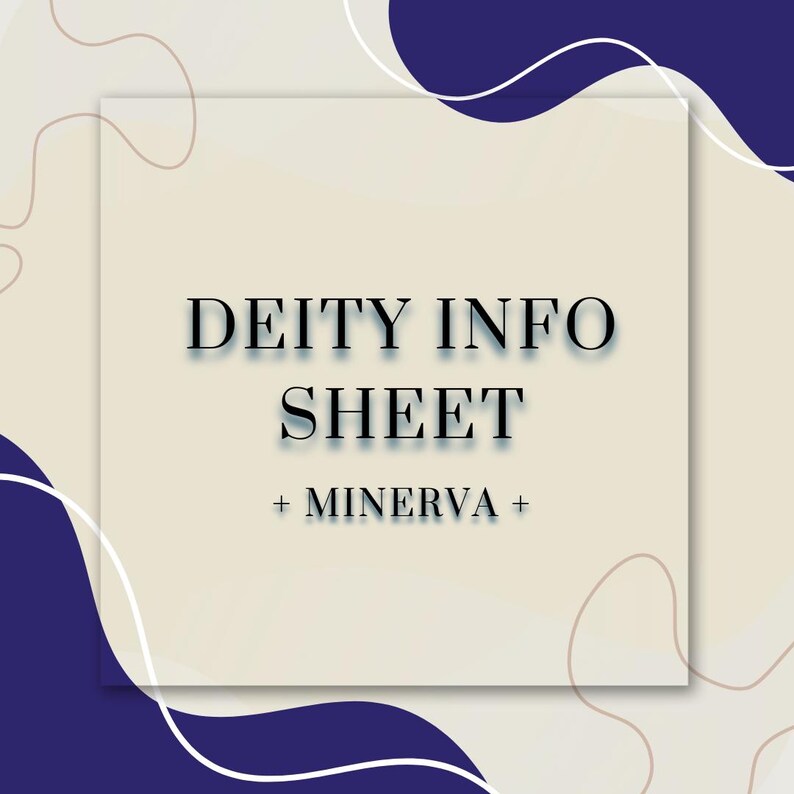 Minerva Printable – Roman Goddess of Wisdom, Strategy & Crafts – Deity ...