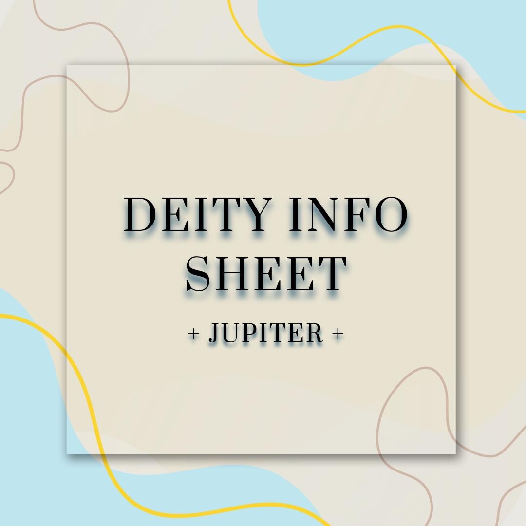 Jupiter Printable – Roman God of Sky, Sovereignty & Divine Justice ...