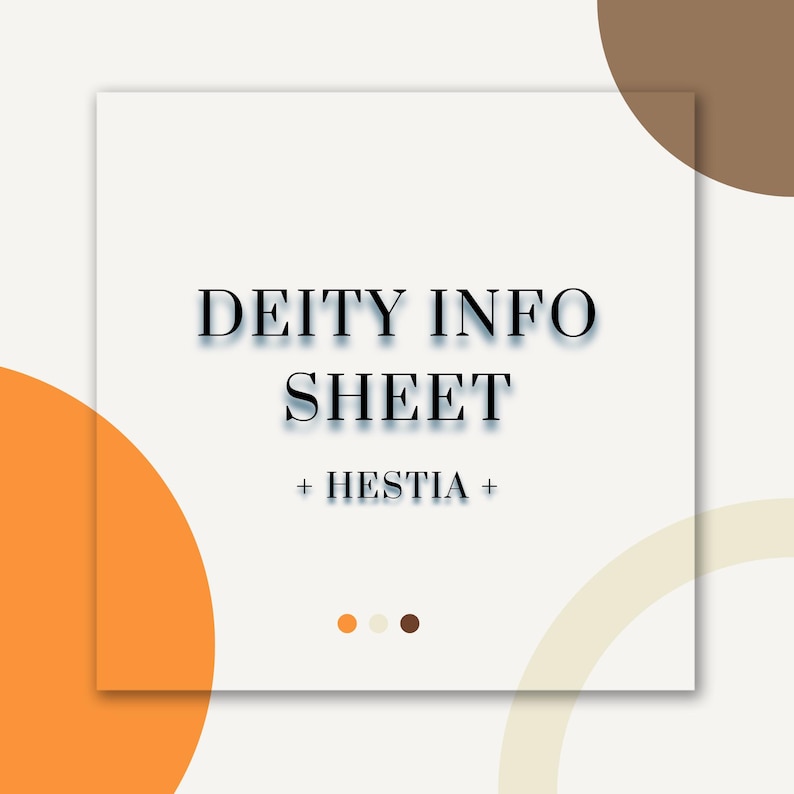 Hestia Printable Info Sheet – Greek Goddess of Hearth, Home & Sacred ...