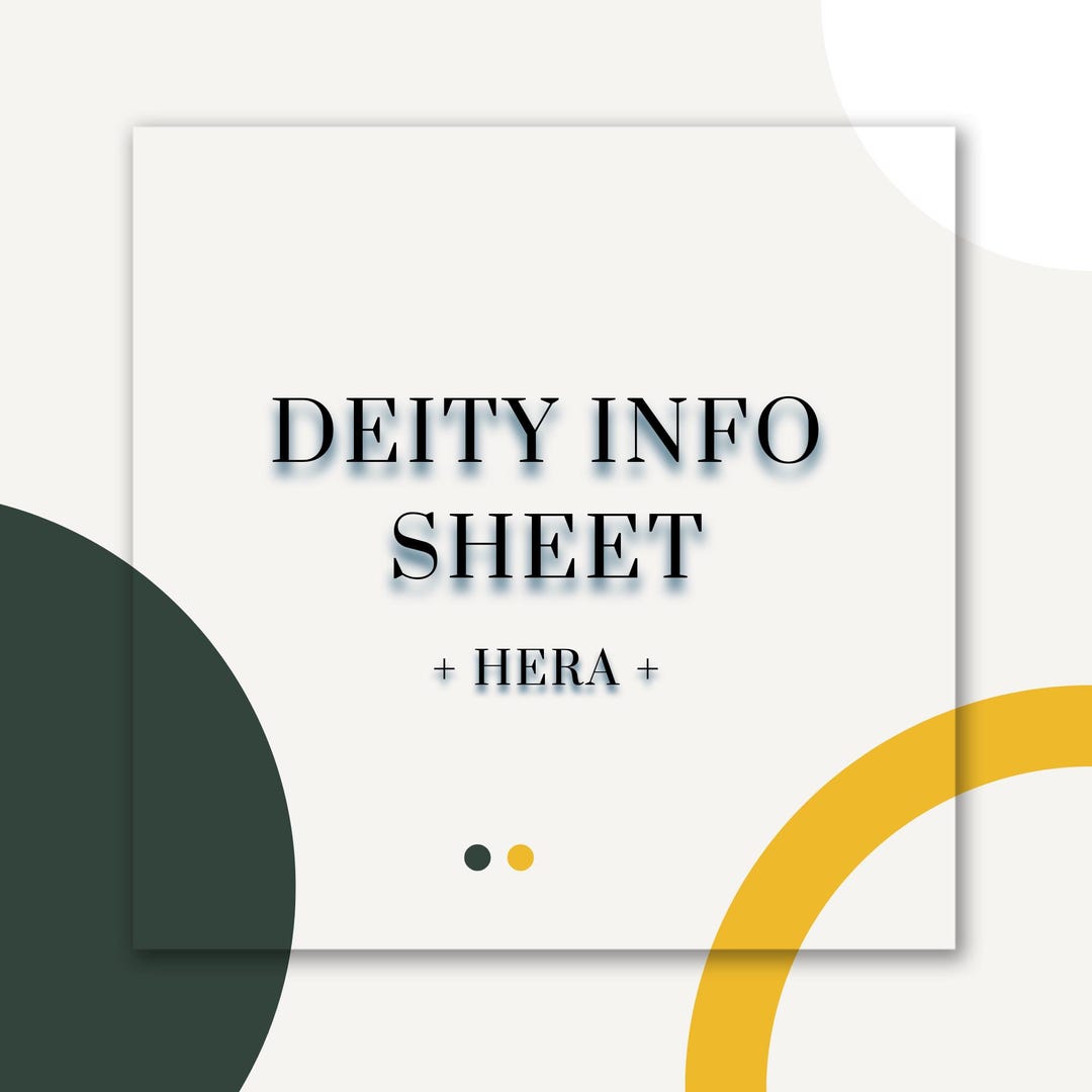 Hera Printable Info Sheet – Greek Goddess of Marriage, Queenship ...