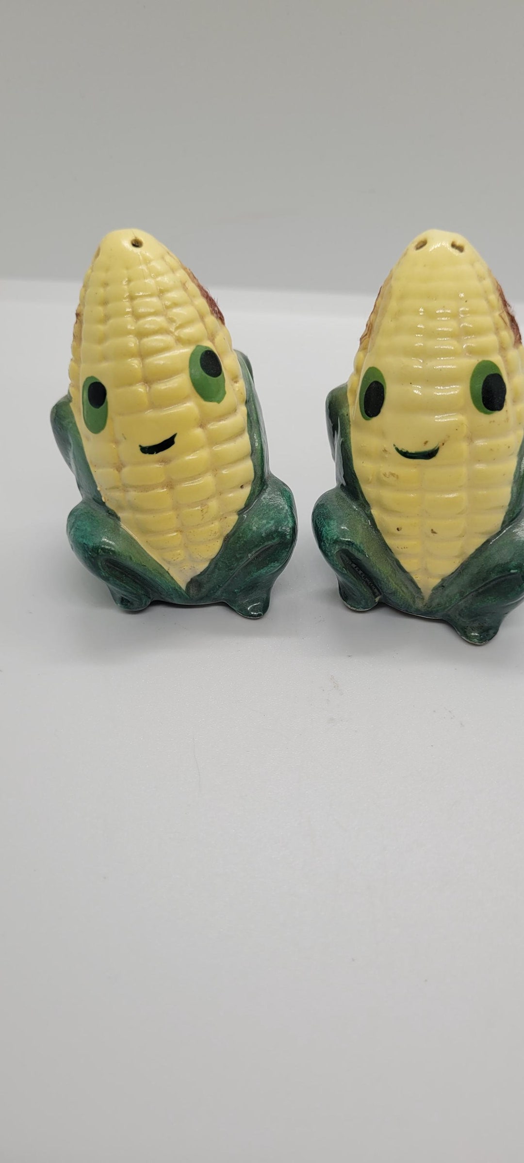 Anthropomorphic Corn Salt and Pepper Shackers - Etsy