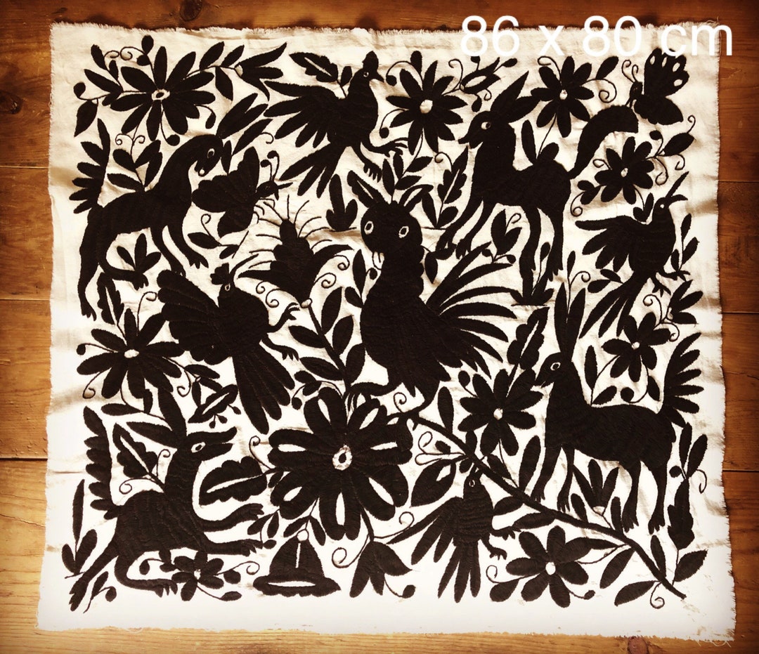 Beautiful Hand-embroidered Otomi Painting - Etsy