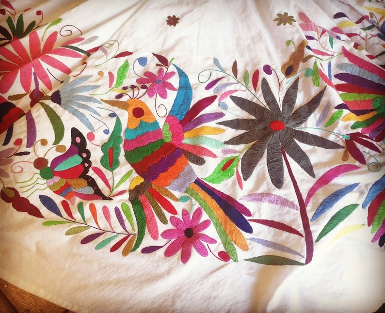 Beautiful Fully Embroidered Otomi Dress - Etsy