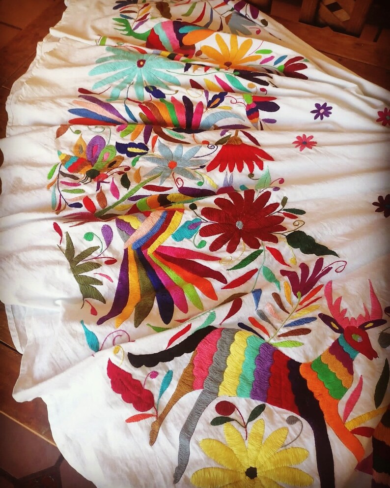 Beautiful Fully Embroidered Otomi Dress - Etsy