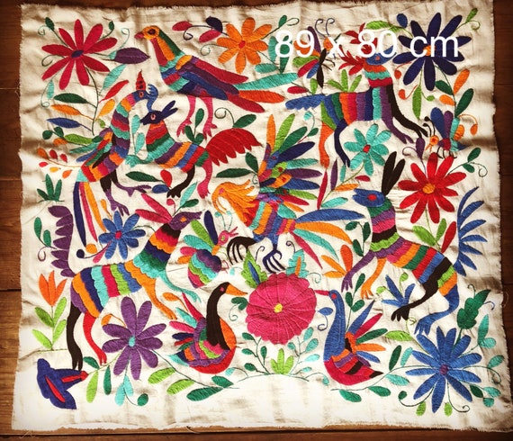 Tenango Hand-embroidered Painting for Wall | Etsy