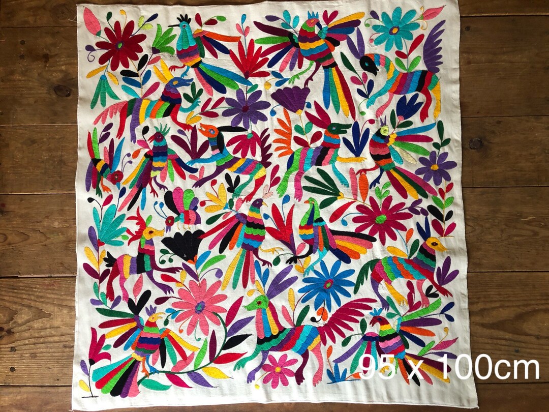 Tenango Painting Embroidered Entirely by Hand : - Etsy