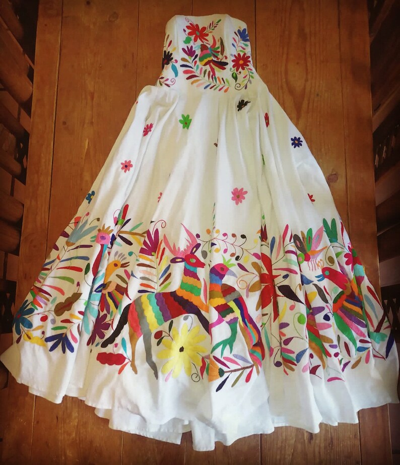 Beautiful Fully Embroidered Otomi Dress - Etsy