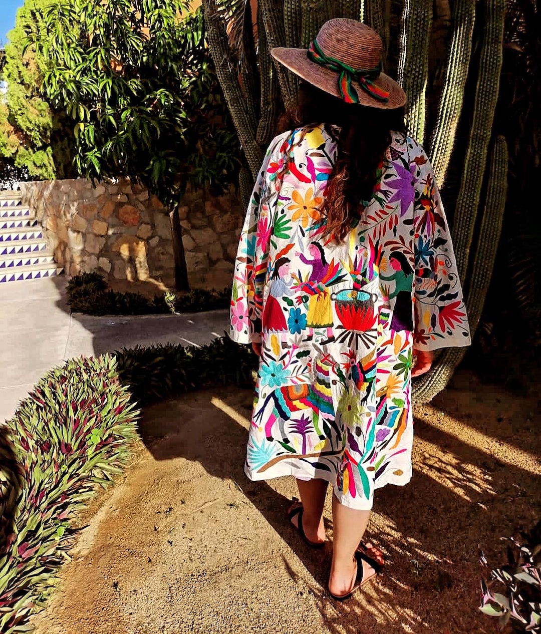 Beautiful Otomi Hand Embroidered Robe - Etsy
