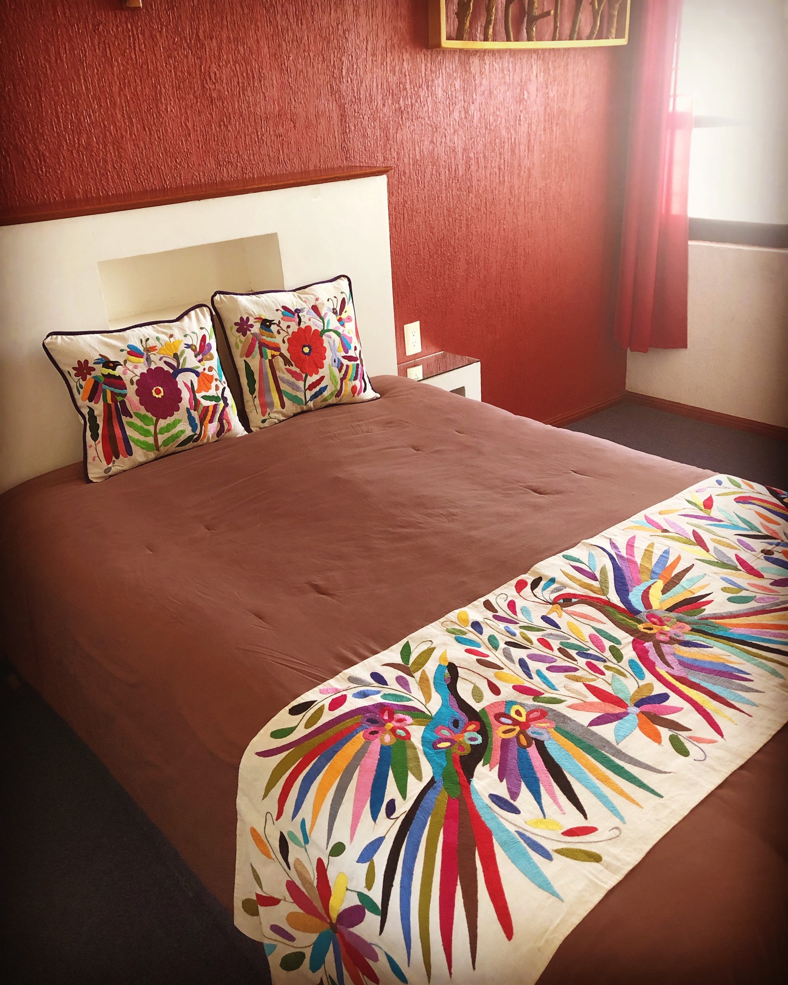 Bed Foot for Queen & Matrimonial Bed Tenangos Embroidered - Etsy