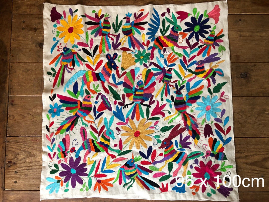 Hand-embroidered Tenango, From Our Otomí Mountain Range in Hidalgo - Etsy