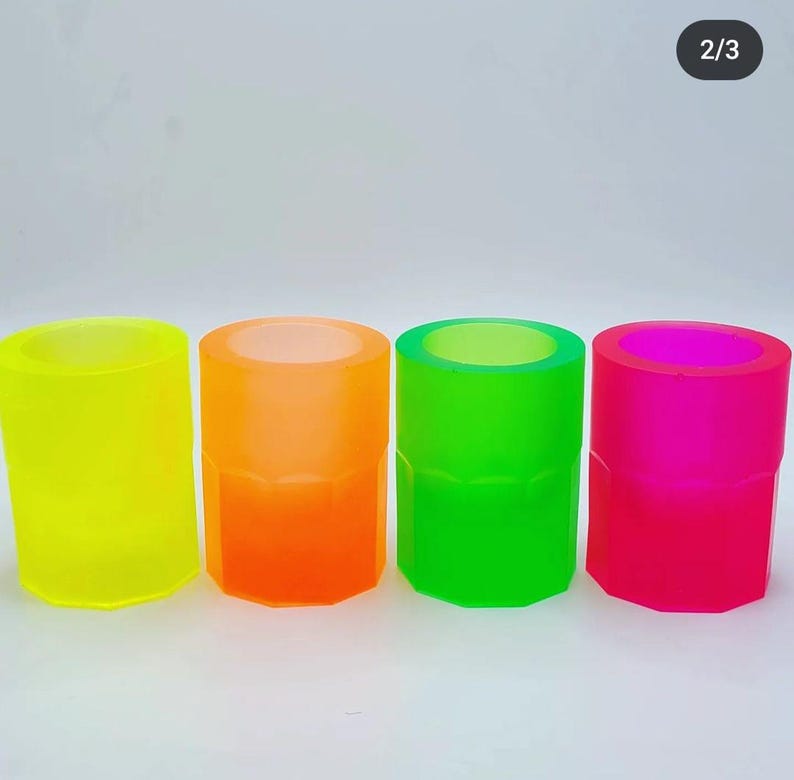 Neon Shot Glass Set - Etsy