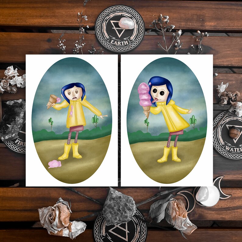 Coraline Boring Blue Boy Oval Version Art Print Boring Blue - Etsy