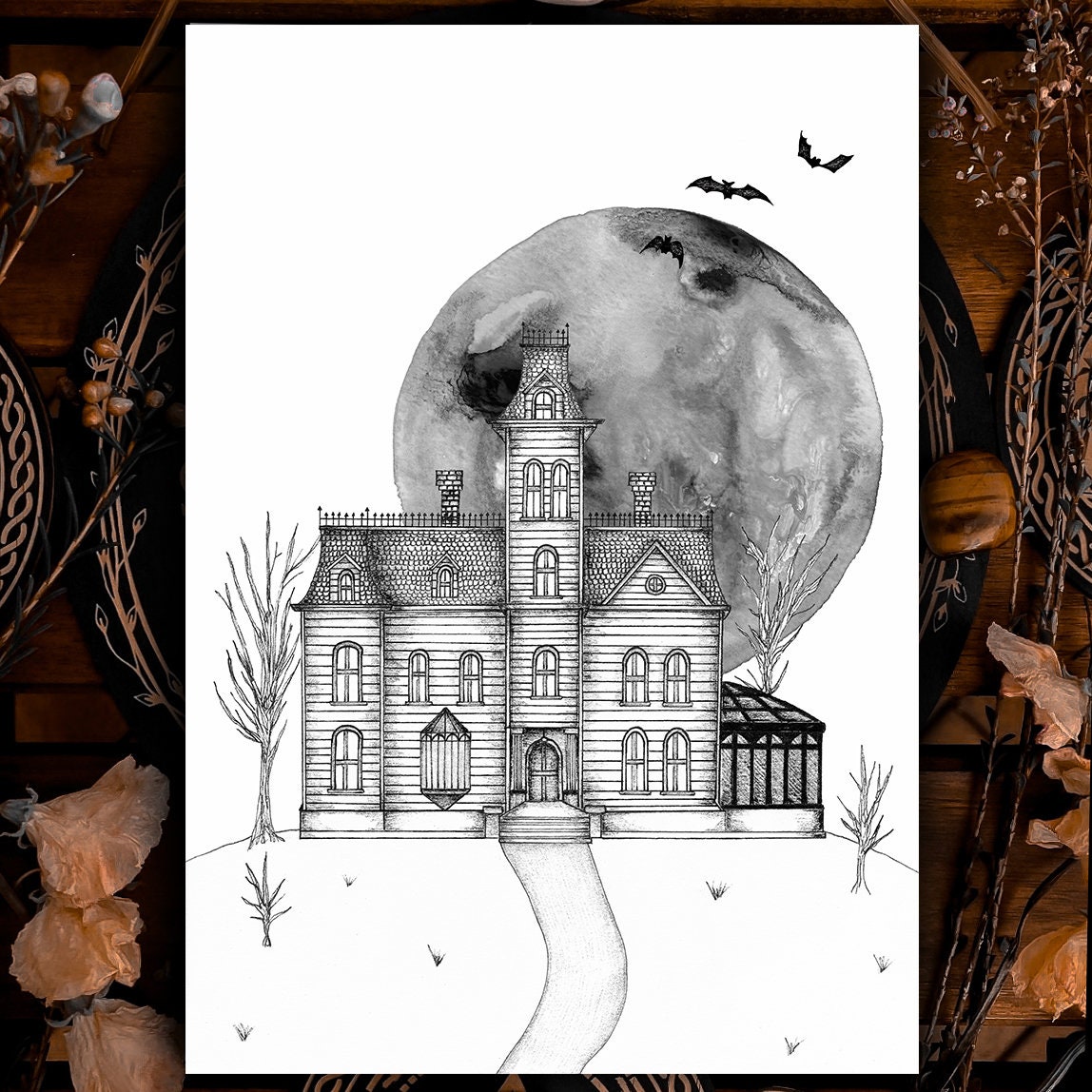 The Addams Family Home Print Addams Family Print Gothic - Etsy