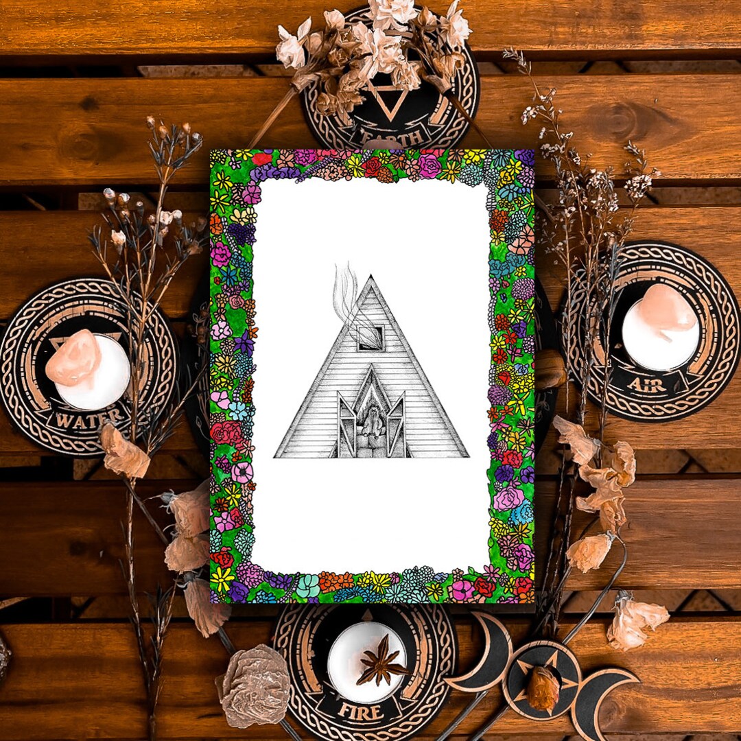 Midsommar Temple Print | Midsommar Art | Midsommar Print | Midsommar ...