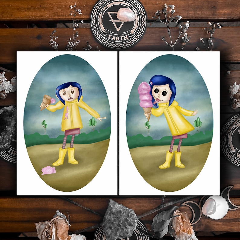 Coraline Boring Blue Boy Oval Version Art Print Boring Blue - Etsy
