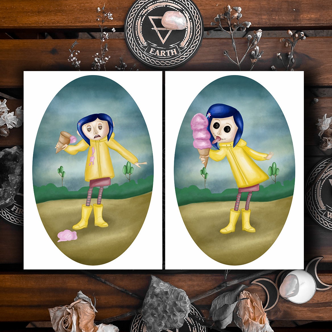 Coraline Boring Blue Boy Oval Version Art Print Boring Blue - Etsy