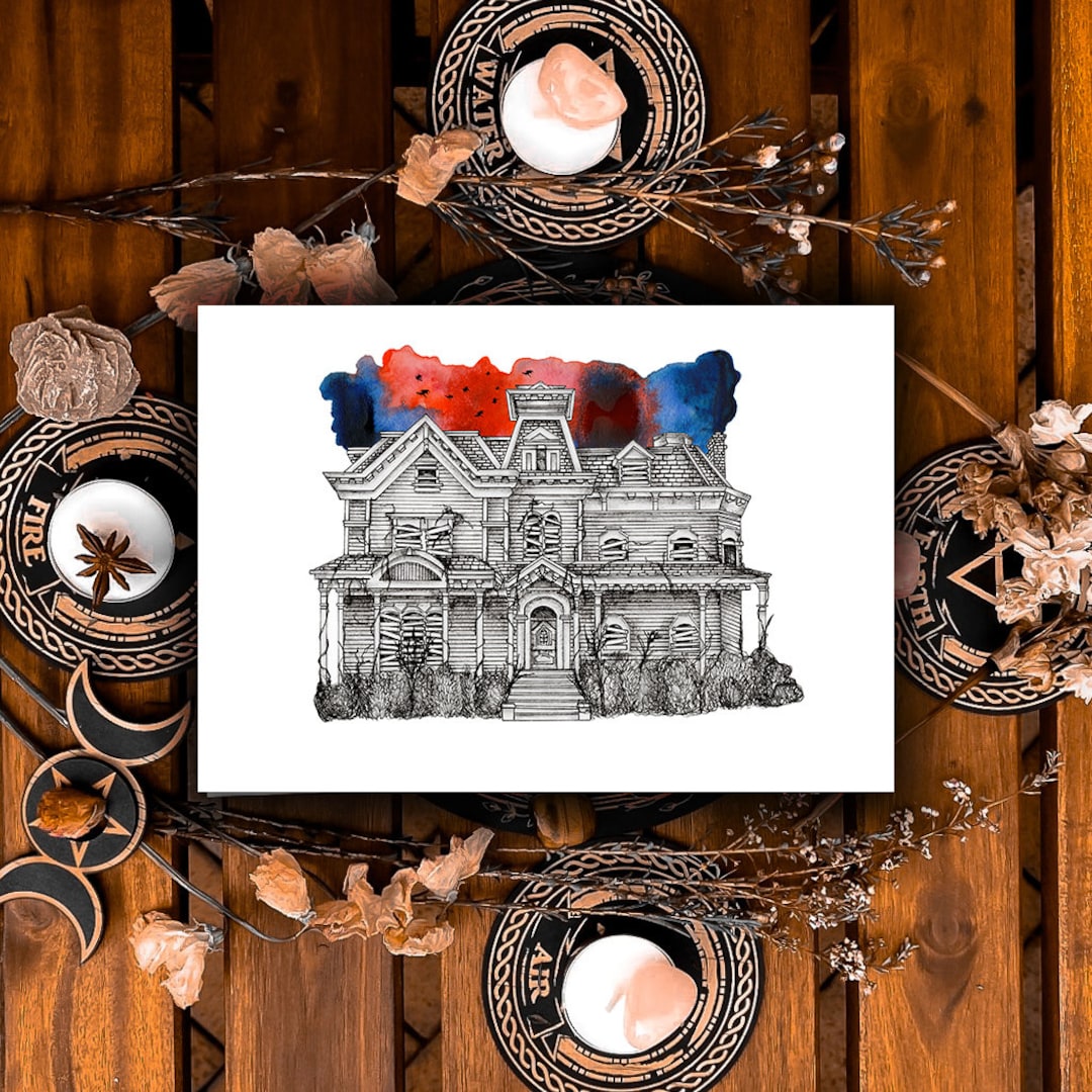The Upside Down Creel House Print Stranger Things House Print Vecna ...