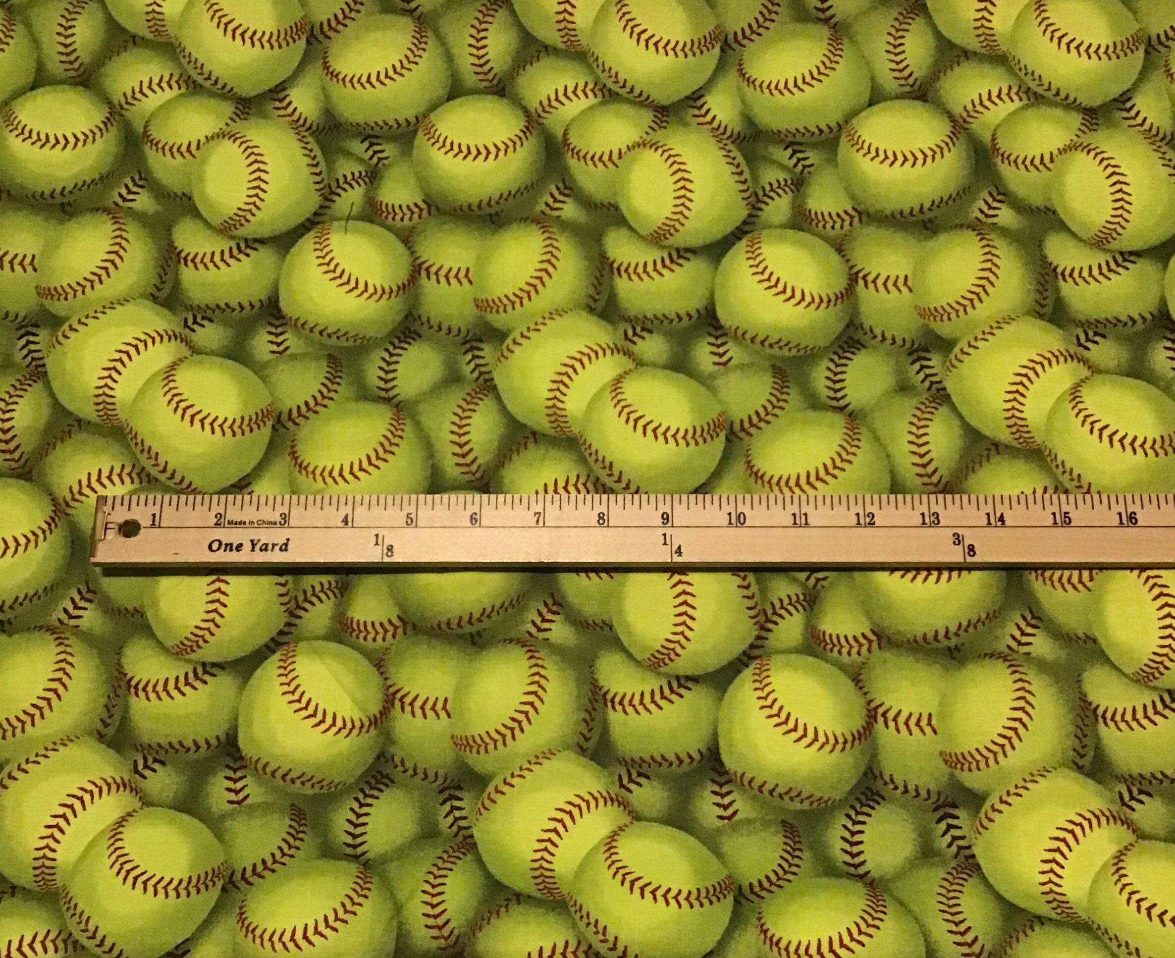 Baseball Fabric by the 1/2 Yard - Etsy
