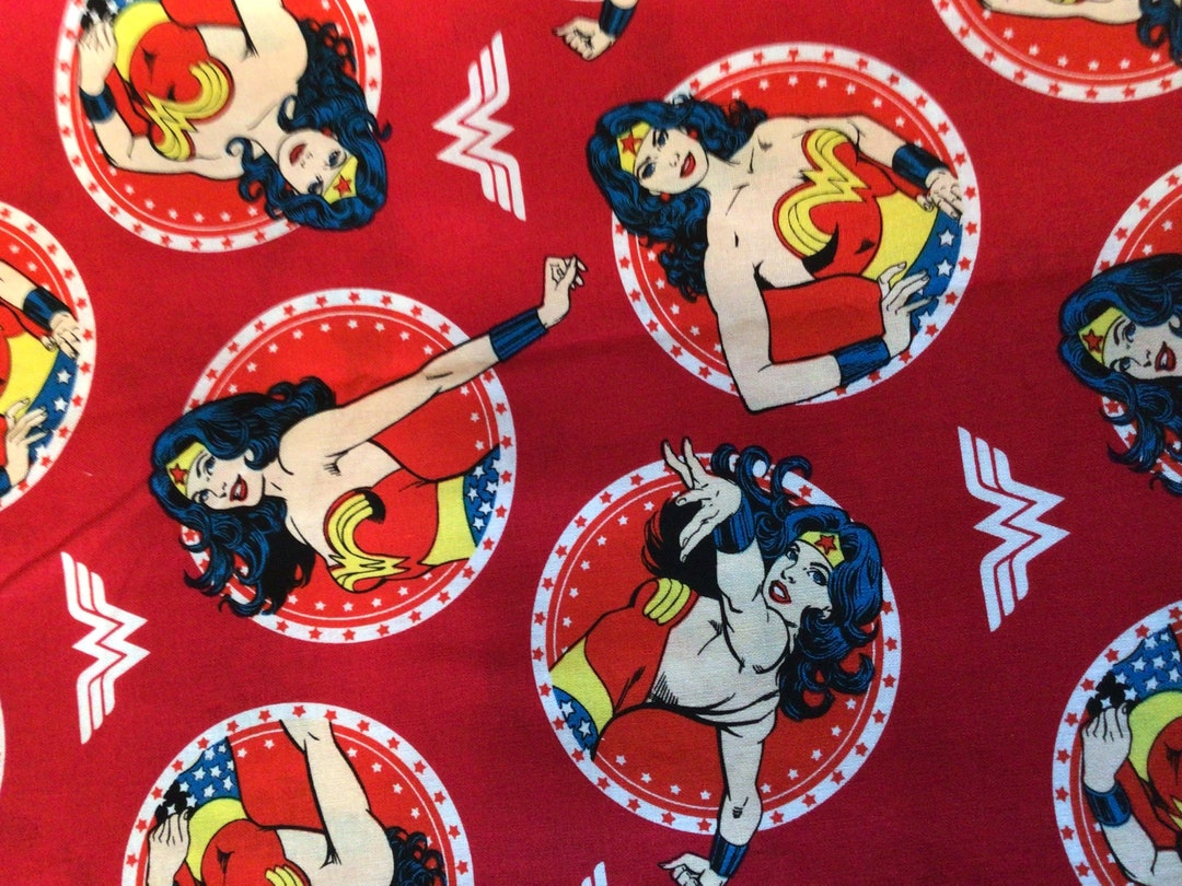 Wonder Woman Fabric by the Fat Quarter and Half Yard - Etsy