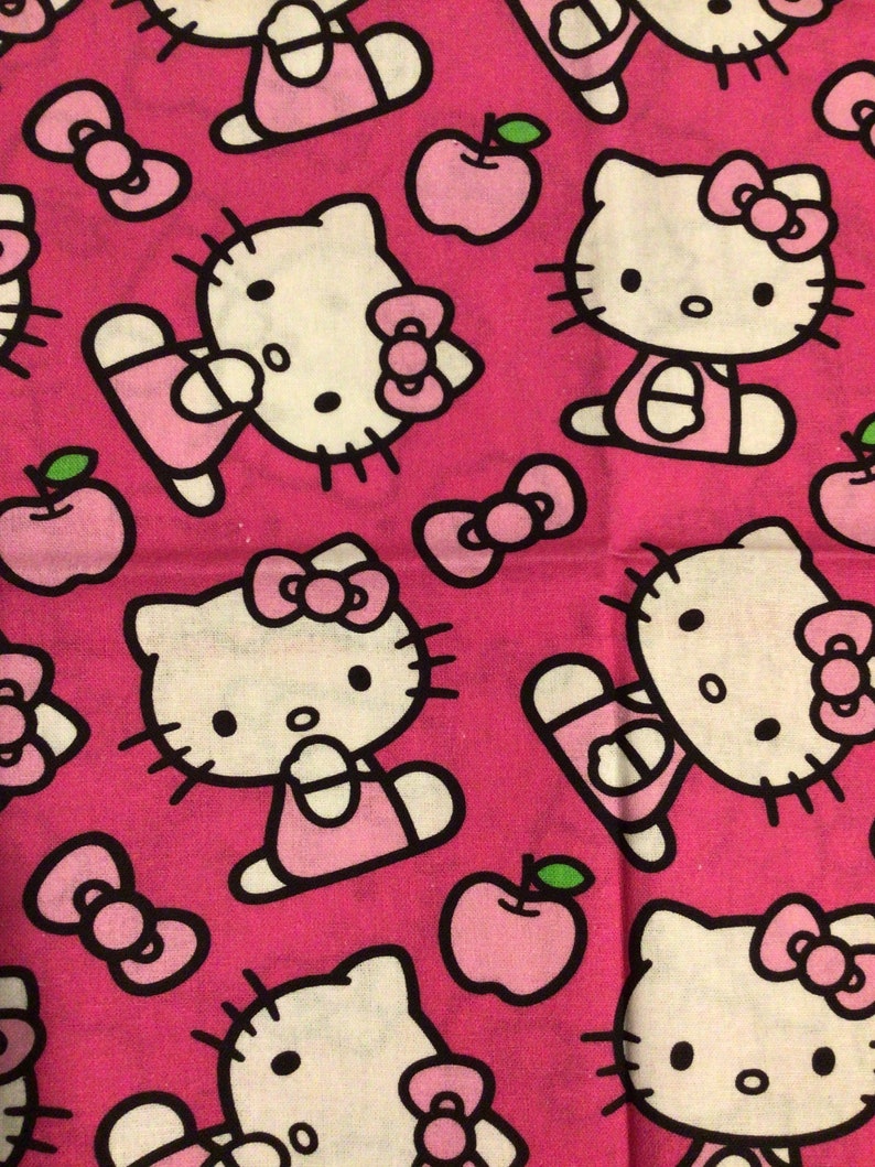 Hello Kitty Fabric by the Fat Quarter - Etsy