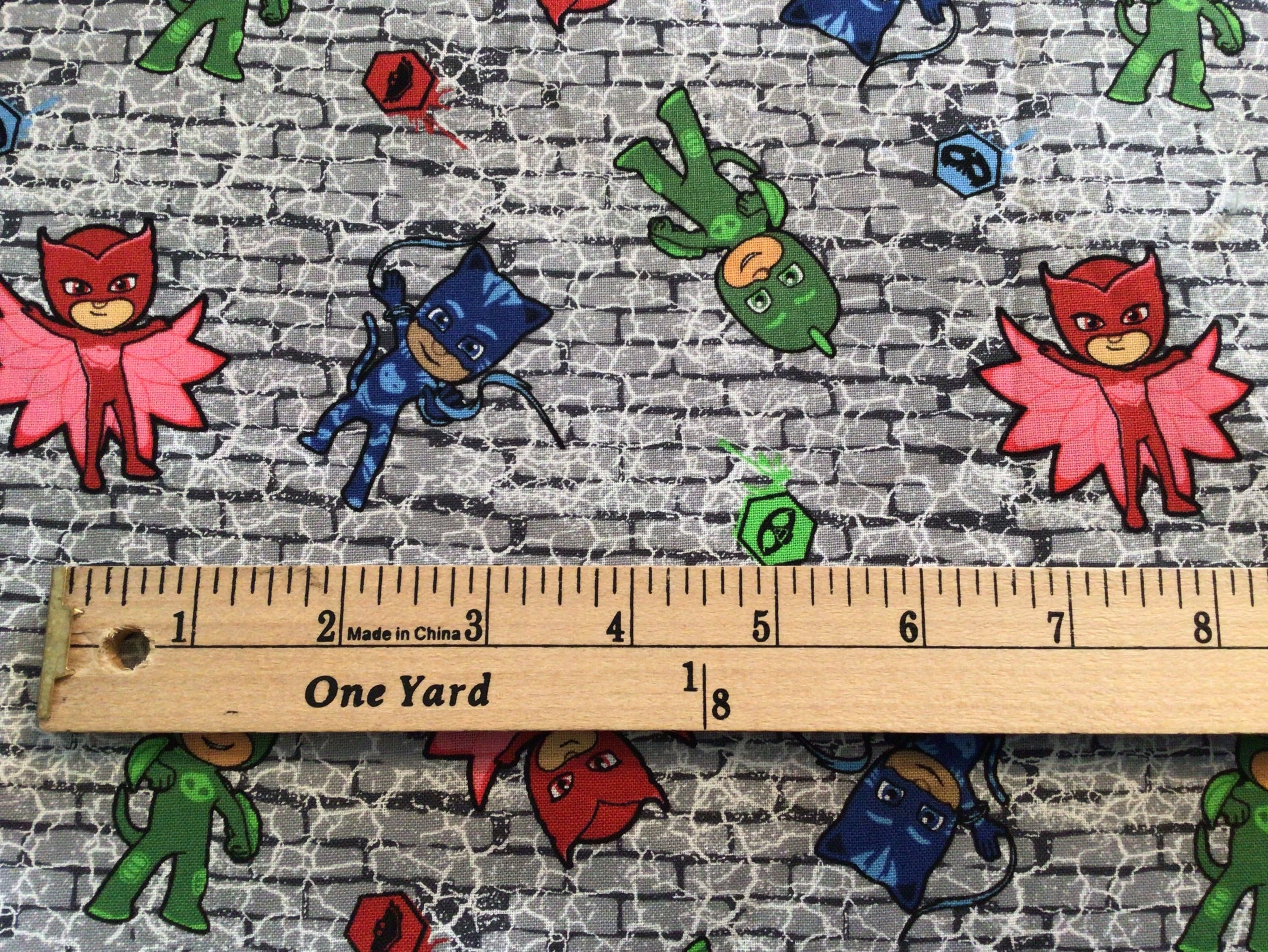 PJ Masks Fabric by the 1/2 Yard - Etsy