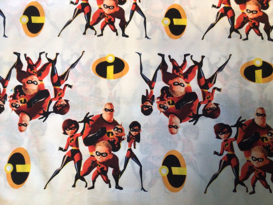 Incredibles Fabric by the 1/2 Yard - Etsy