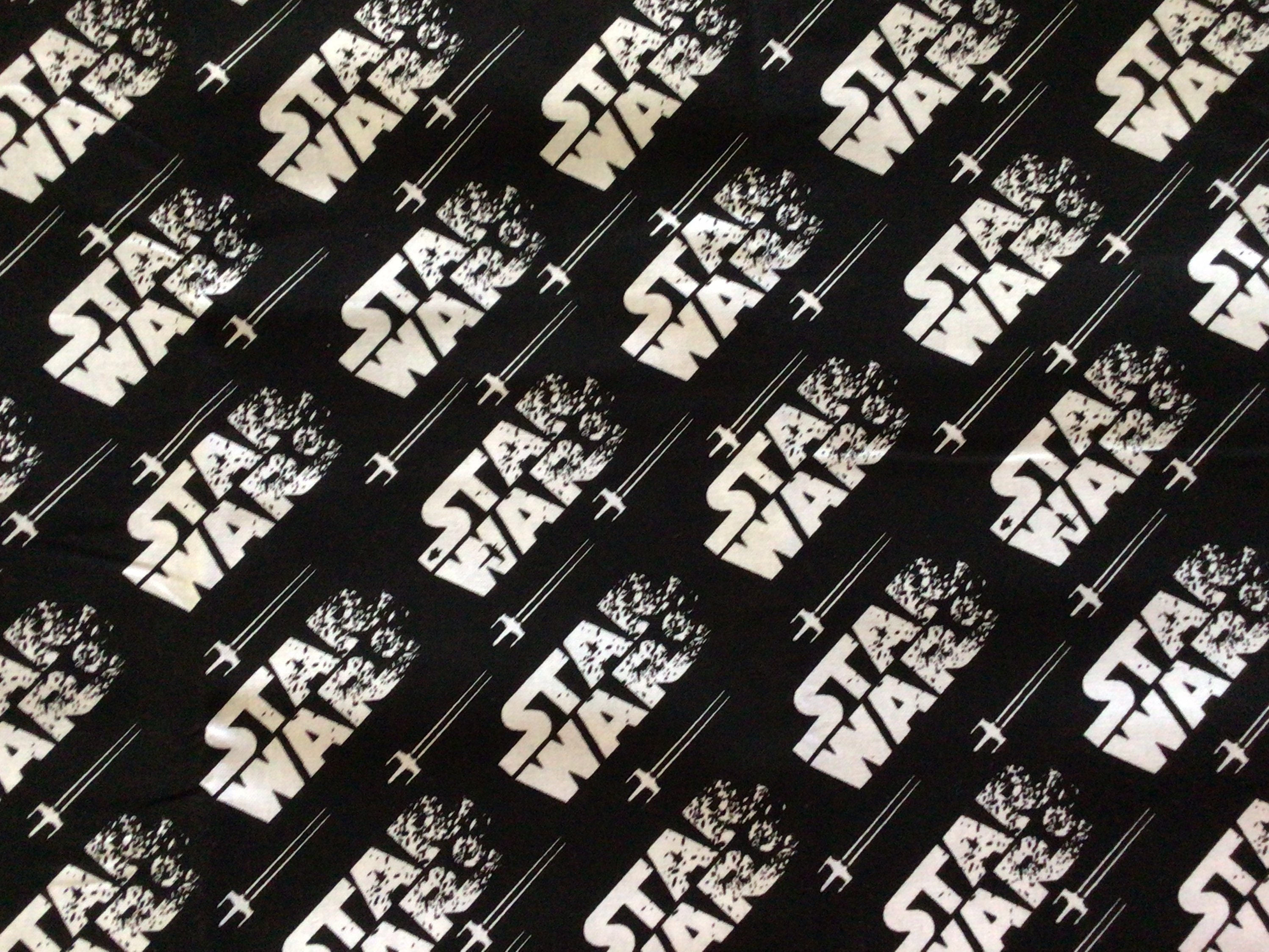 Star Wars Logo Fabric by the 1/2 Yard - Etsy