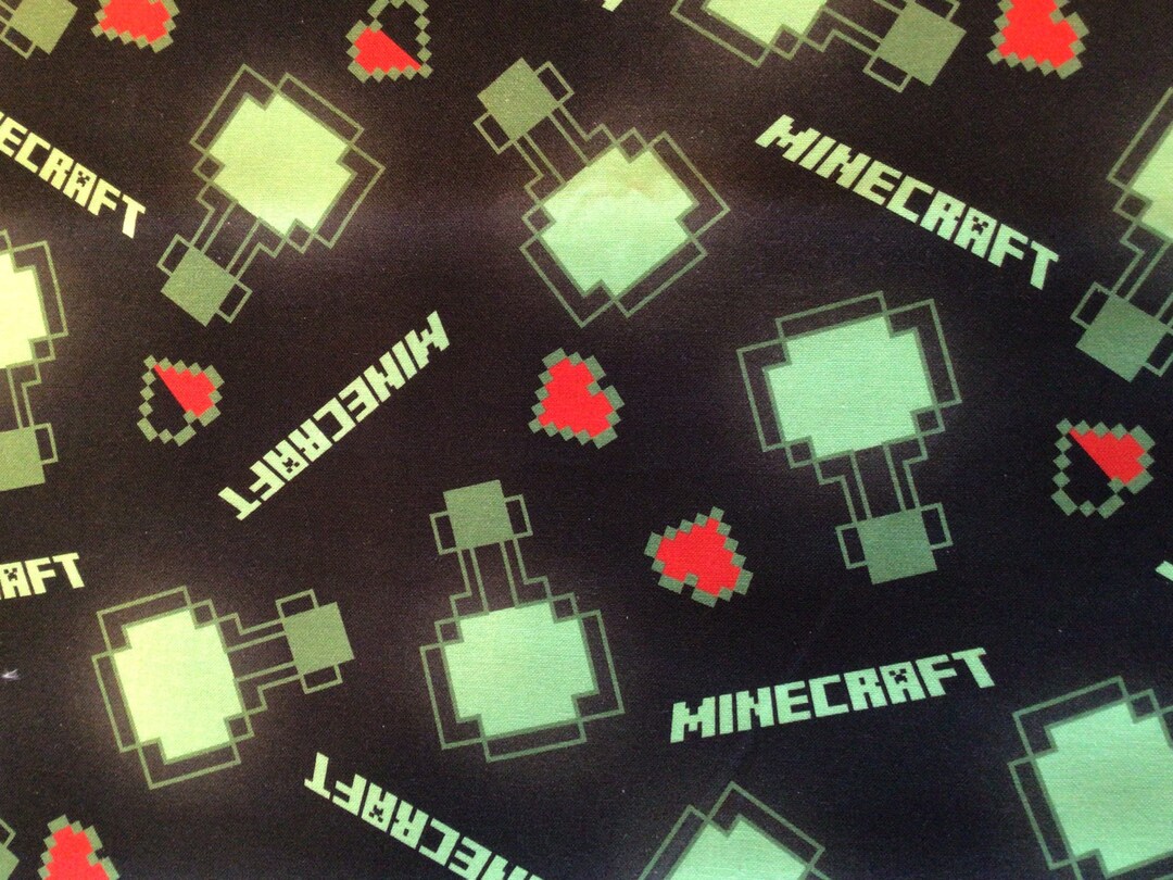Minecraft Fabric by the 1/2 Yard - Etsy