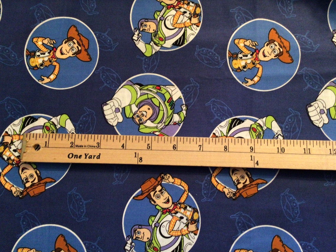 Toy Story Fabric by the 1/2 Yard - Etsy