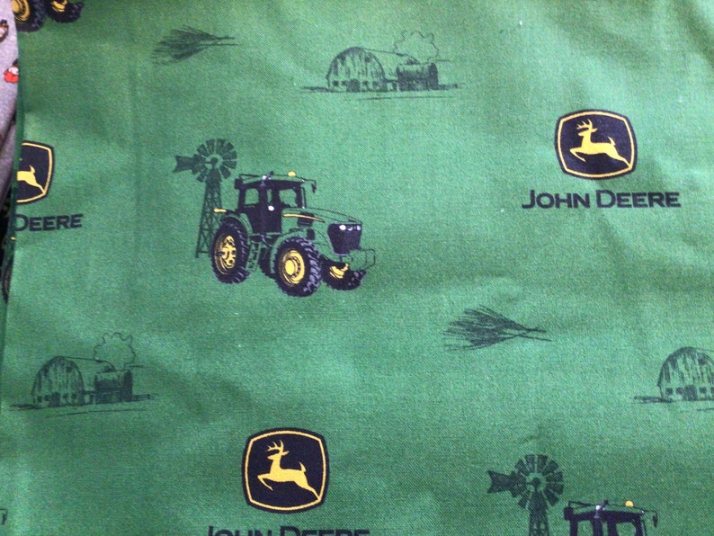 John Deere Tractor Plaid Fabric by the 1/2 Yard - Etsy