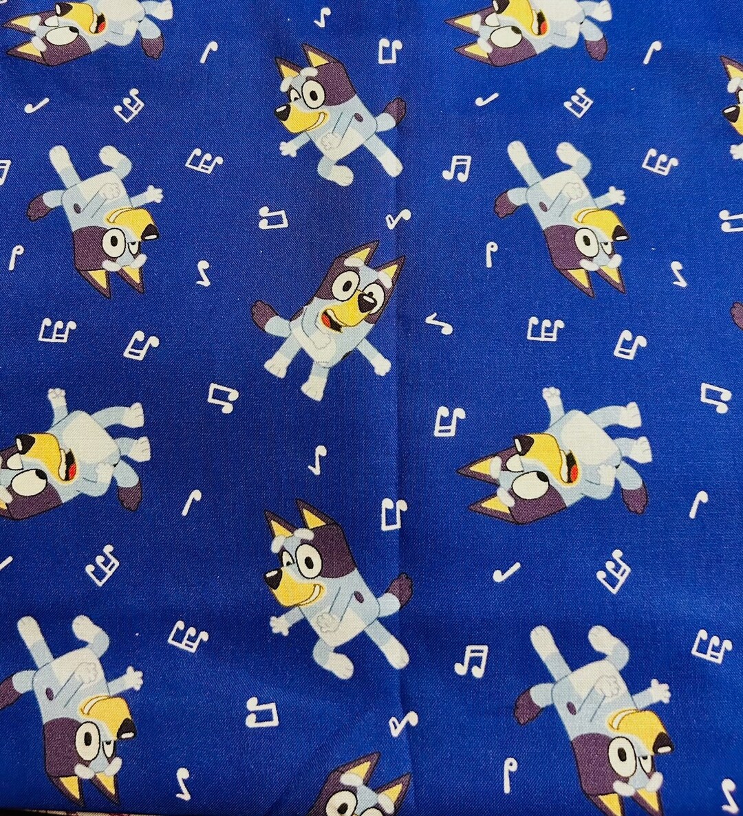 Bluey on Blue Background by the 1/2 Yard - Etsy