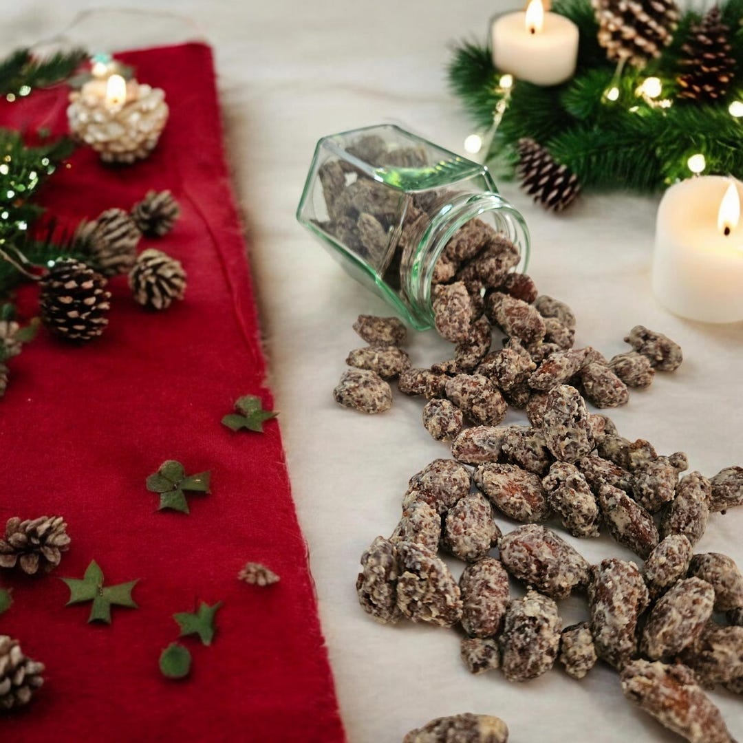Bingo & Bongo German Christmas Market Style Candied Almonds With White ...