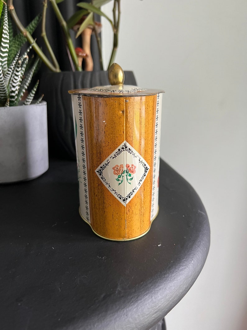 Vintage Tin, Confectionary Tin, English Rose Container, Cottage Core - Etsy